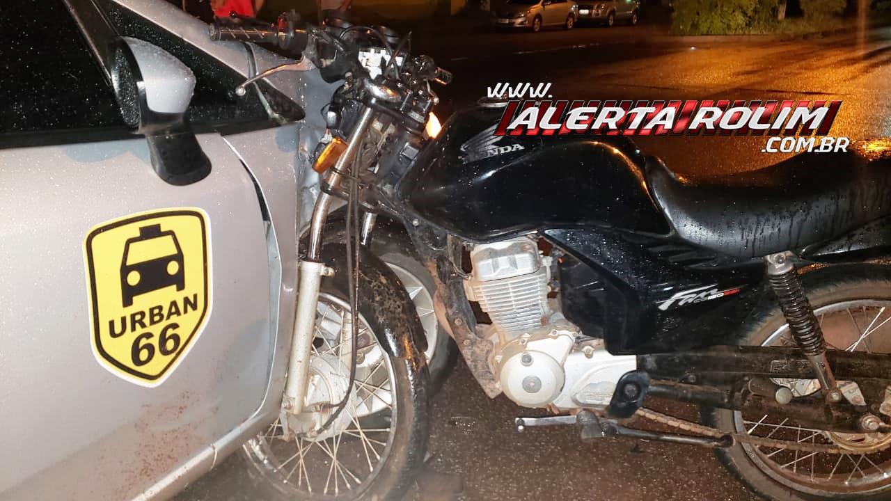 Motociclista embriagado e sem CNH colide em lateral de carro que ... Motociclista embriagado e sem CNH colide em lateral de carro que ...