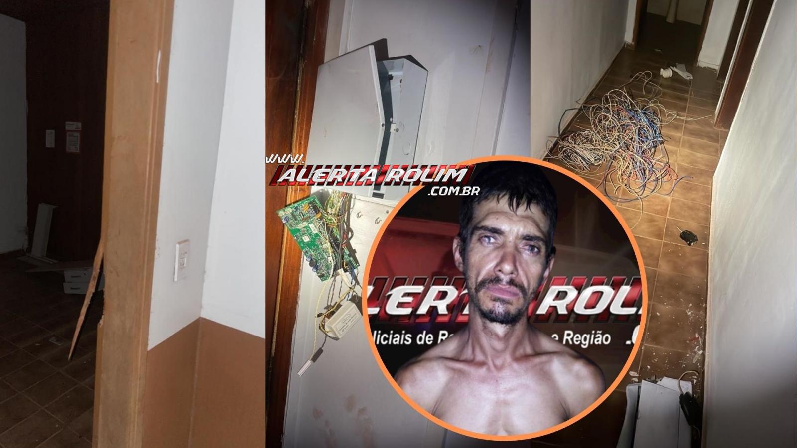 Ladrão Foi Preso Em Flagrante Pela Pm Enquanto Praticava Furto Na