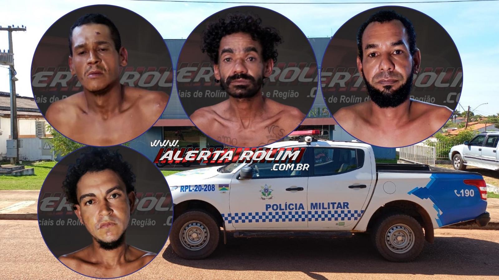 Quatro Suspeitos Foram Presos Pela Pm Por Envolvimento Em Crimes De