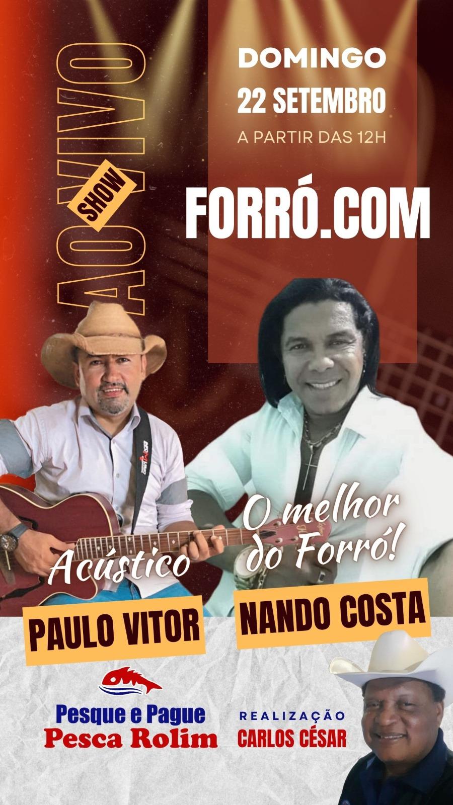 Pesca Rolim promove show ao vivo neste domingo - Alerta Rolim