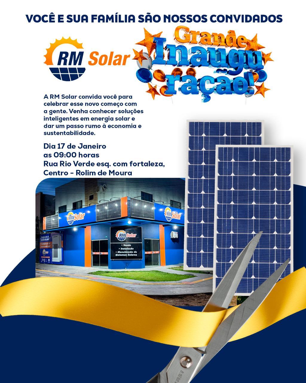 Inauguração da RM Solar destaca economia e sustentabilidade em Rolim de ...